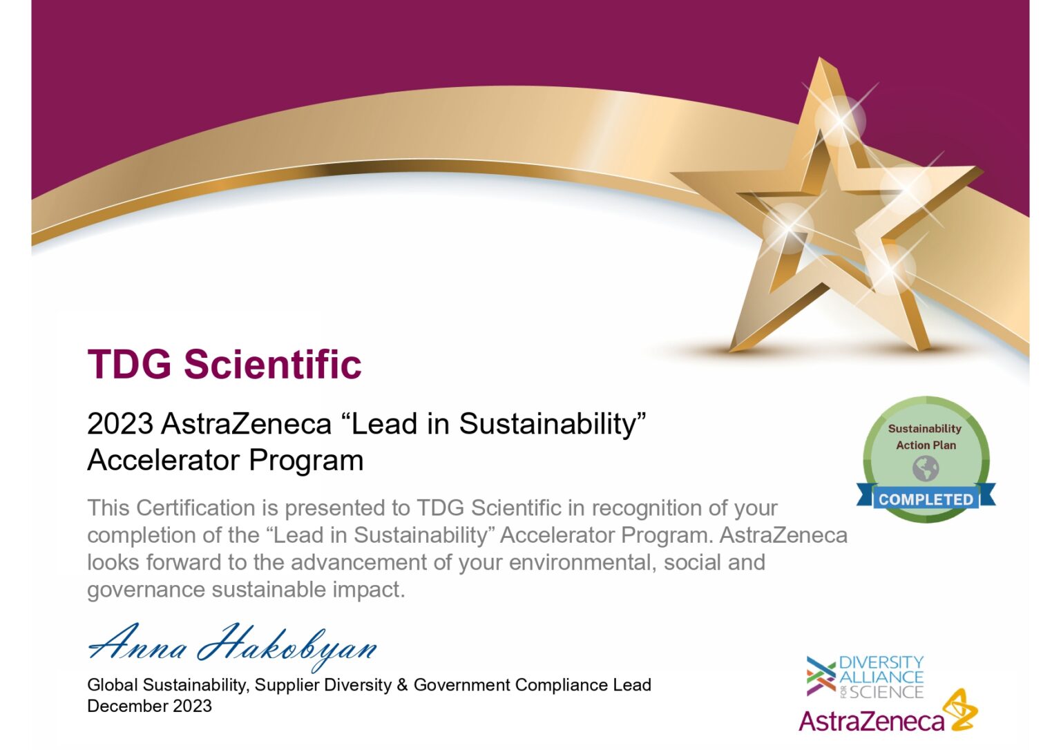 About Us - TDG Scientific